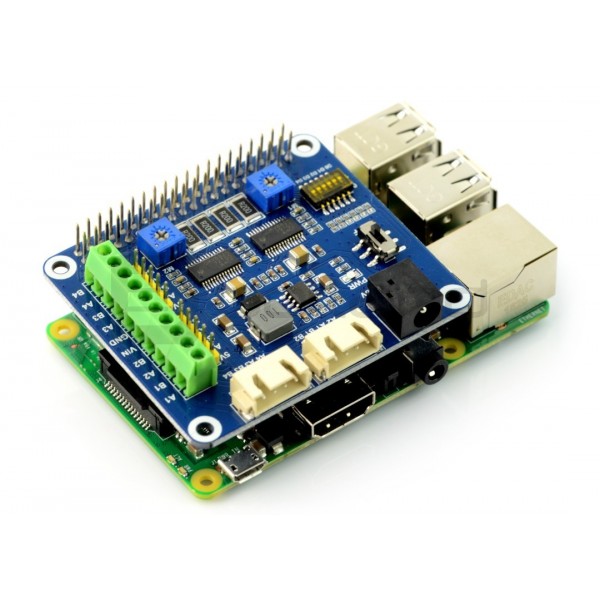 Waveshare Stepper Motor HAT - 2 channels - - Electronic components parts