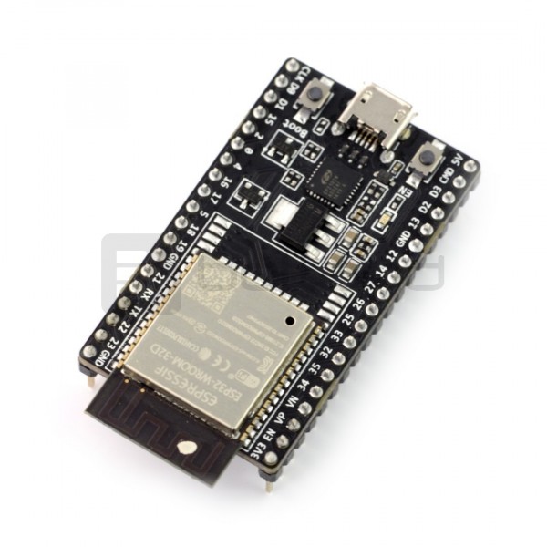 ESP32-DevKitC-32D WiFi + BT 4.2 - platform with - Electronic components ...