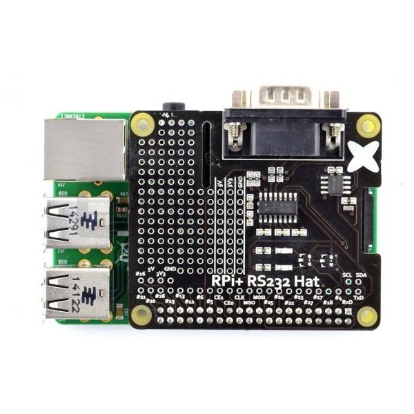RS232 Hat for Raspberry Pi 3B/2B/B+ - Electronic components parts