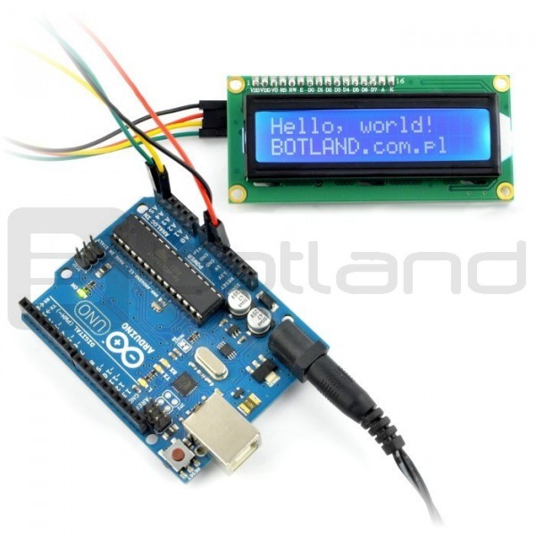 LCD display 2x16 characters blue + I2C LCM1602 - Electronic components ...