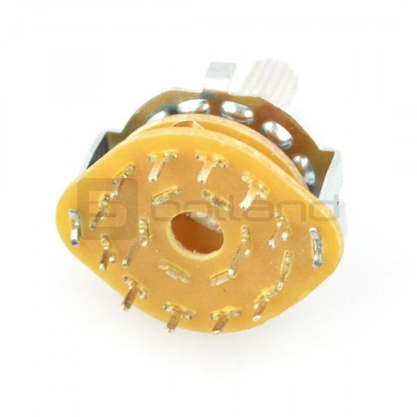 Rotary switch 6-position 2 circuits - 37mm - Electronic components parts