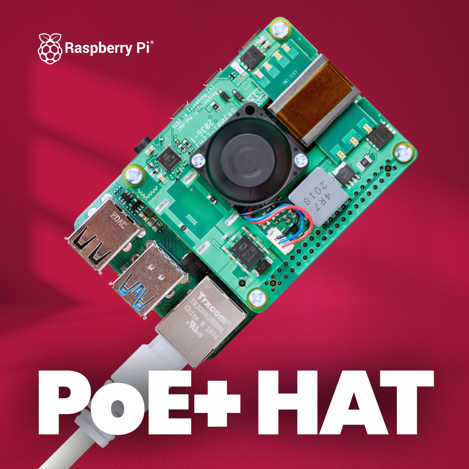 Premiera! Nadchodzi Raspberry Pi PoE+ HAT - Botland
